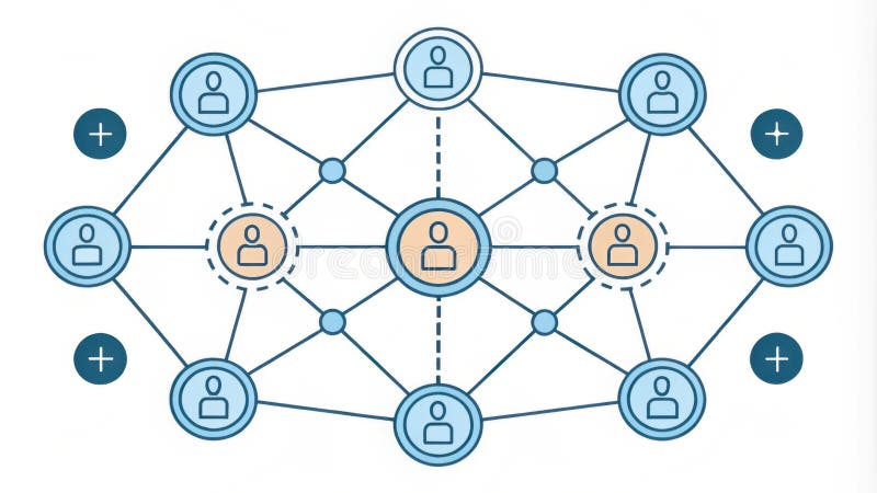 Decentralized Network a Network Diagram Showing Nodes Connecting To ...