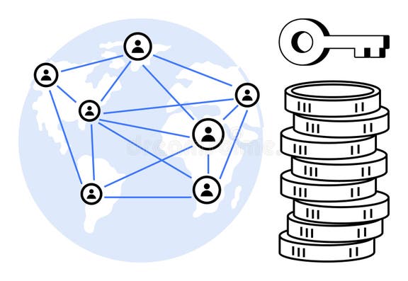 Decentralized Network with Global Connections and Cryptocurrency Stack ...