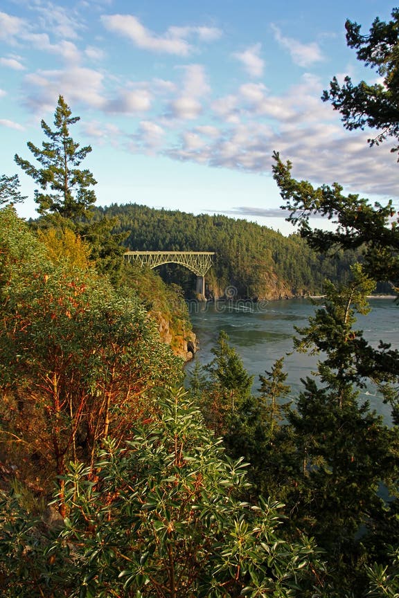 Deception Pass Bridge stock photo. Image of pass, view - 26869788