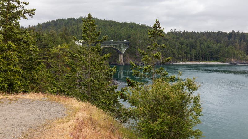 Deception Pass Bridge in Deception Pass State Park at Whidbey Island ...