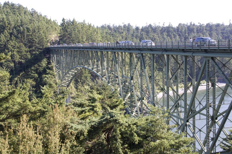 Deception Pass Bridge stock photo. Image of historical - 37216664