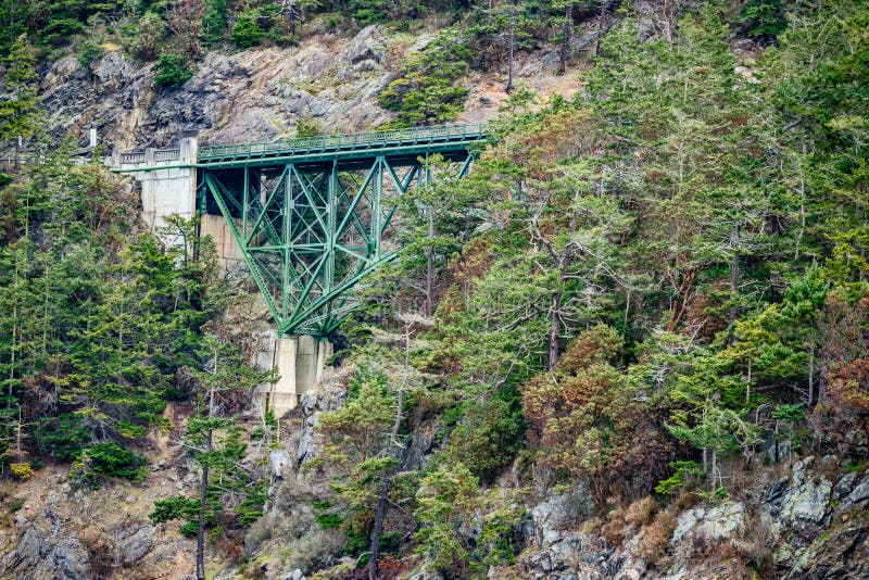 Deception Pass Bridge Section 3 Stock Photo - Image of pass, state ...