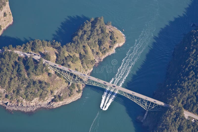 Deception Pass Bridge Whidbey Island Stock Photo - Image of deception ...