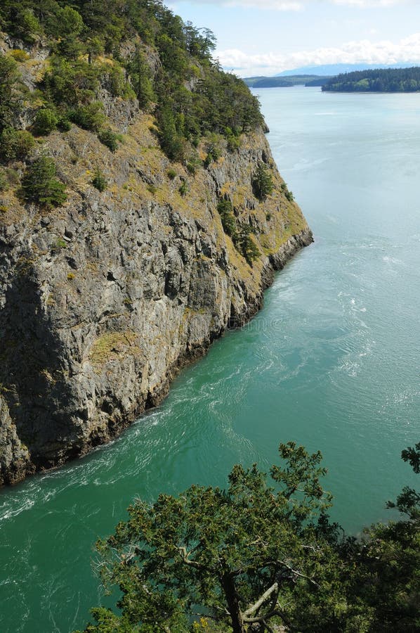 Deception Pass State Park Washington Stock Photo - Image of hill ...