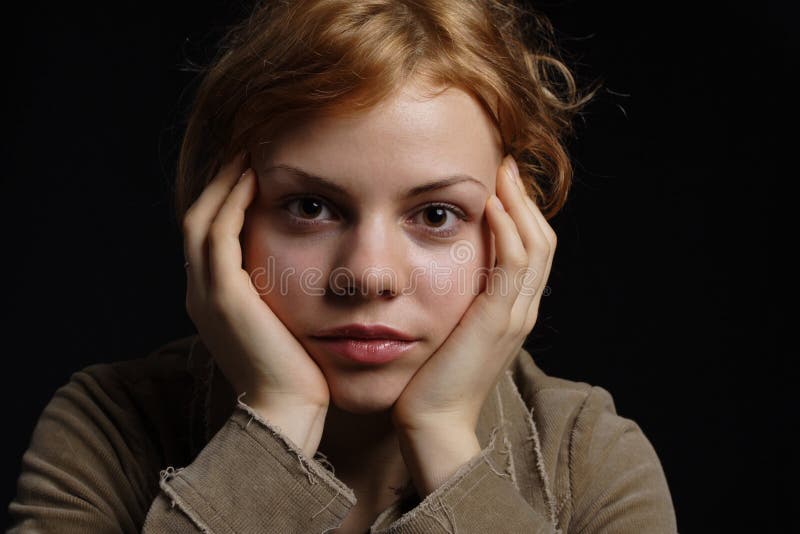 Decide stock photo. Image of beautiful, girl, female, lips - 2109756