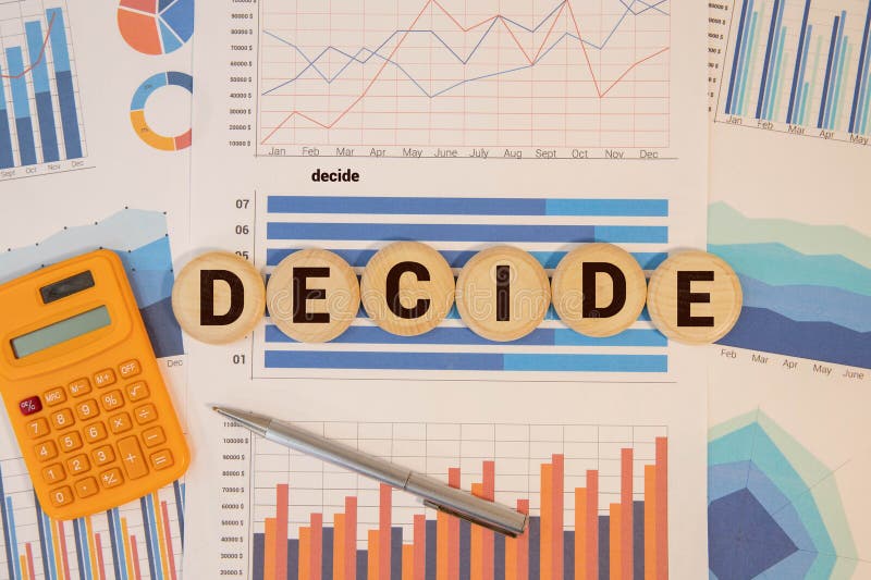 Decide Commit Succeed Symbol. Concept Word Decide Stock Image - Image ...