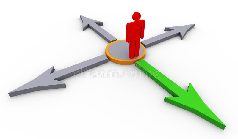 Decidido stock de ilustración. Ilustración de blanco - 21518764