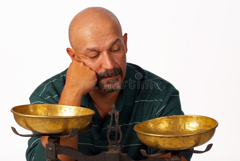 Deciding stock image. Image of weigh, pensive, decision - 16010045