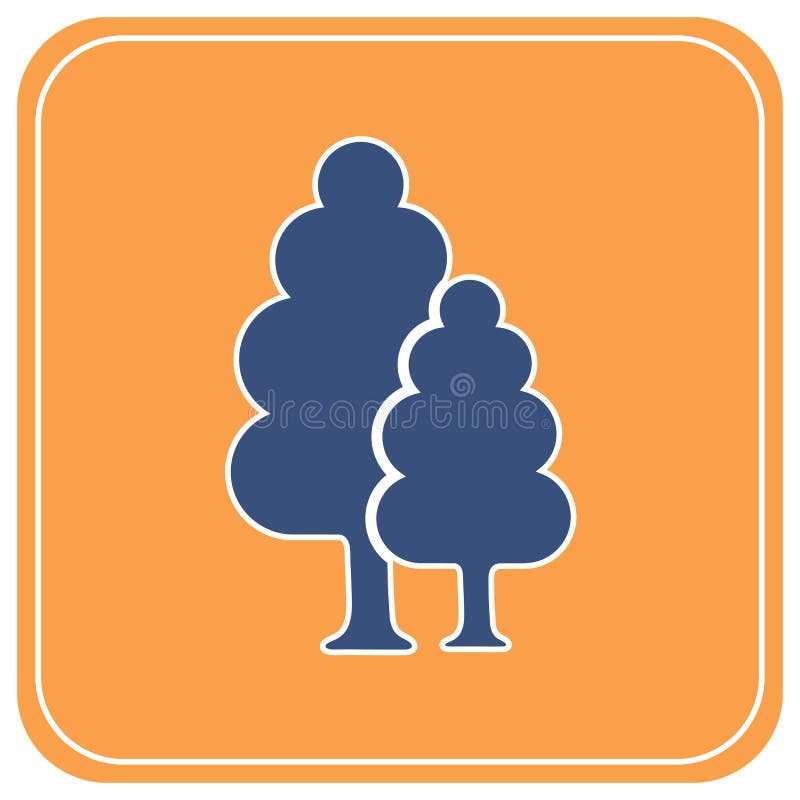 Deciduous forest icon stock vector. Illustration of growth - 165971753