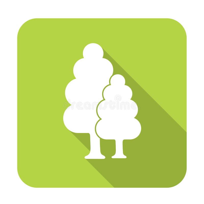 Deciduous forest icon stock vector. Illustration of environment - 90022896