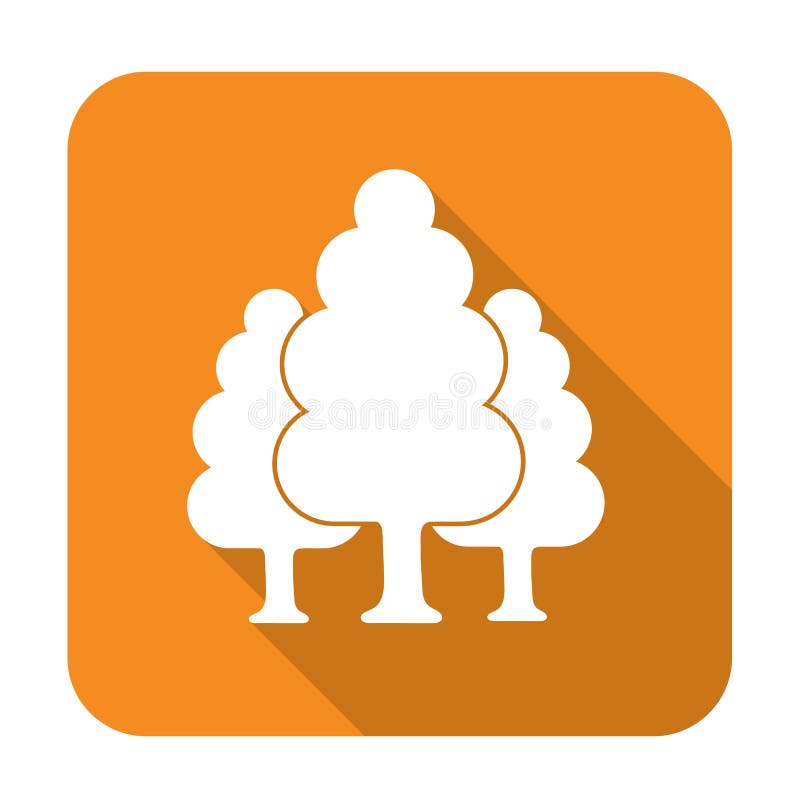 Deciduous forest icon stock vector. Illustration of icon - 92287323