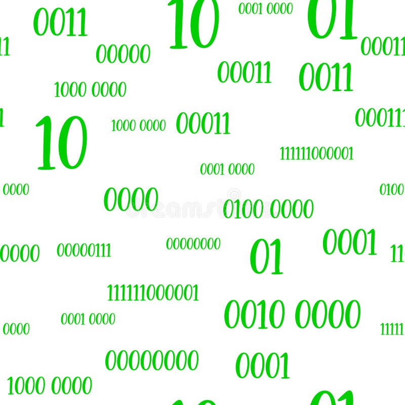 Decimal Code Seamless Pattern. Programming Pattern, Algebra and ...