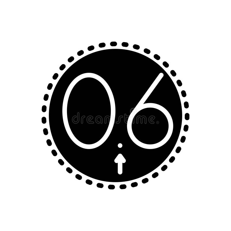 Black Solid Icon for Decimal, Metrical and Number Stock Vector ...
