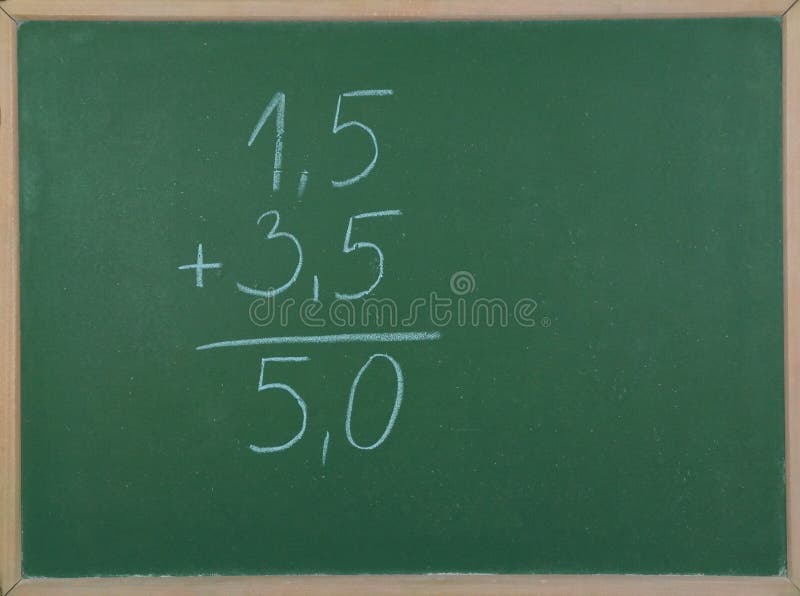 Decimal notation. stock image. Image of school, notation - 211496071