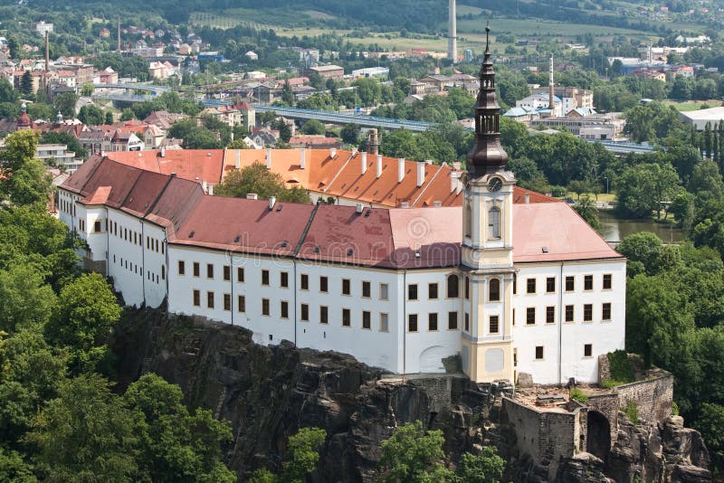 Decin castle stock image. Image of historical, tower - 19889663