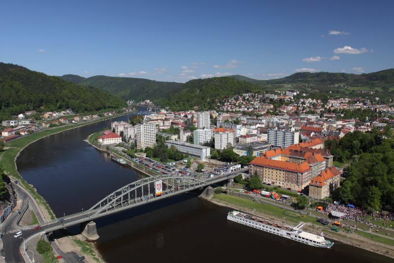 Decin, Czech Republic - September 08, 2018: Pastyrska Stena Hill With ...