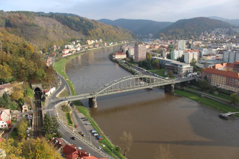 Decin stock photo. Image of decin, travel, bridge, sunny - 60728332