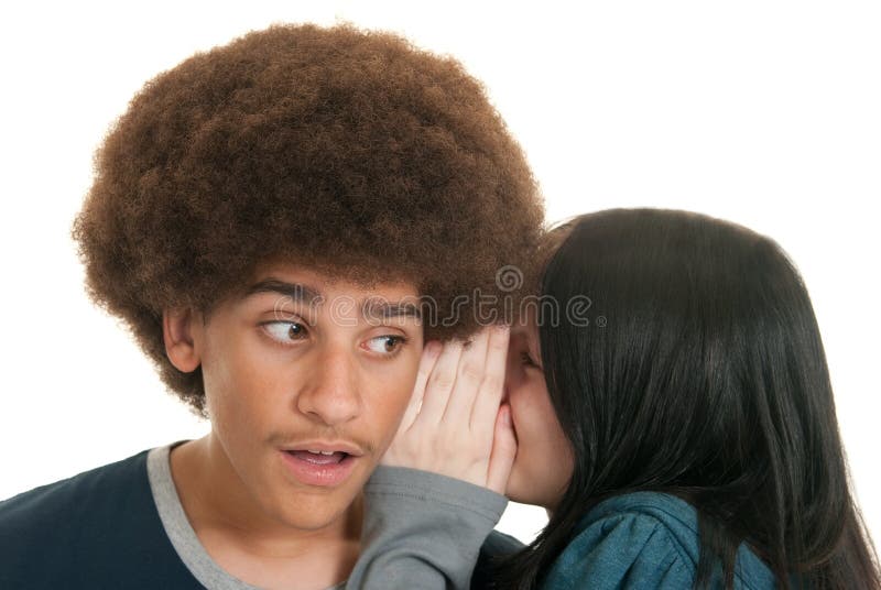 Decir un secreto imagen de archivo. Imagen de retrato - 11614043