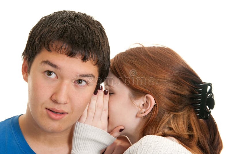 Decir un secreto foto de archivo. Imagen de interactuando - 11614084