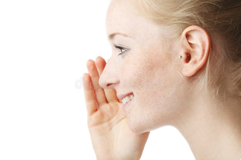 Decir un secreto imagen de archivo. Imagen de blando - 31189091