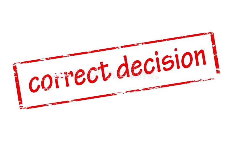 Decisión correcta stock de ilustración. Ilustración de exacto - 92071139