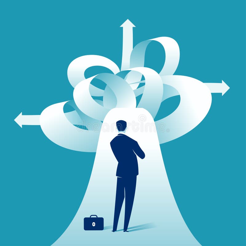 Decision. Choosing the Right Choice Stock Vector - Illustration of ...