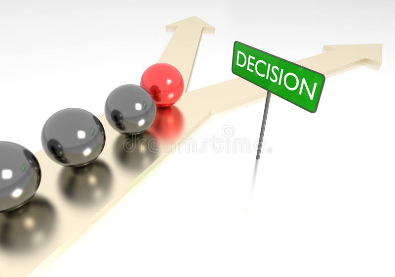 Decision concept stock illustration. Illustration of making - 45858122