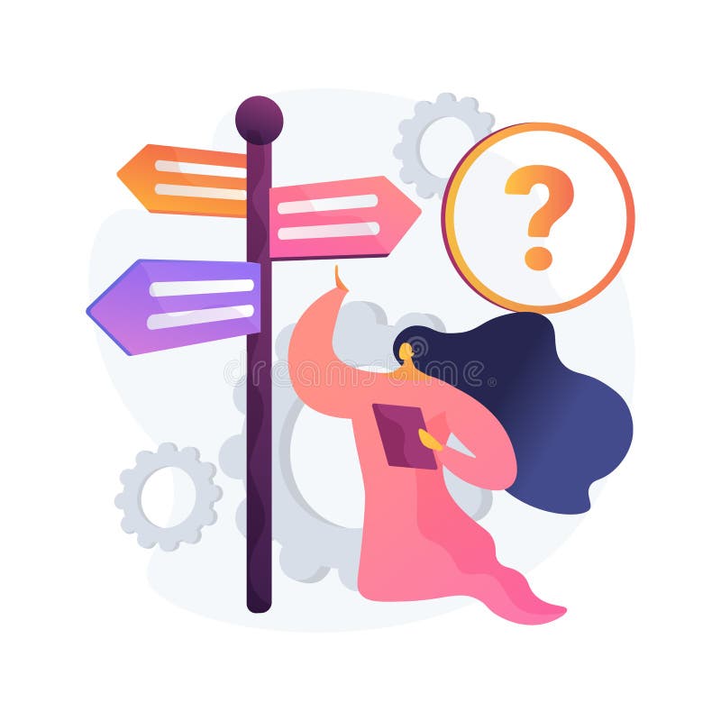 Decision Making Abstract Concept Vector Illustration. Stock Vector ...