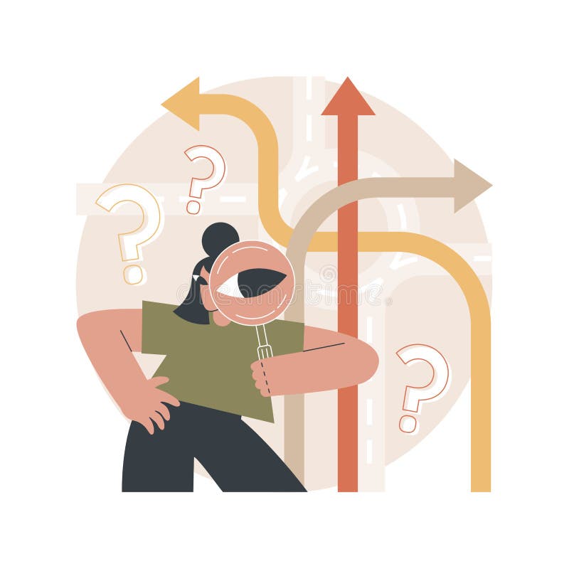 Decision Making Abstract Concept Vector Illustration. Stock Vector ...