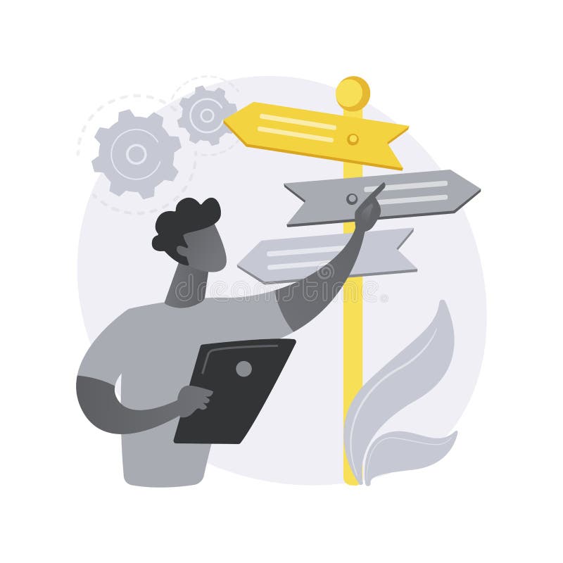 Decision Making Abstract Concept Vector Illustration. Stock Vector ...