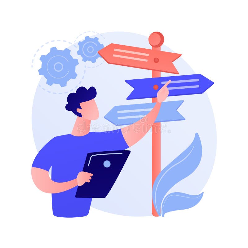 Decision Making Abstract Concept Vector Illustration Stock Vector ...
