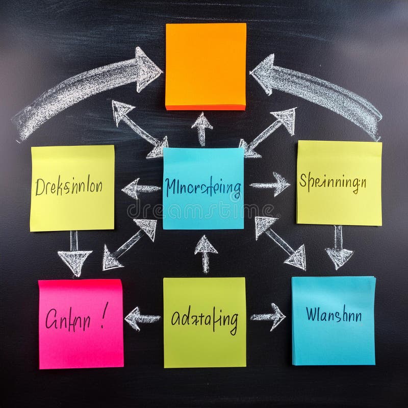 Decision Making Concept on Blackboard. Stock Photo - Image of logo ...