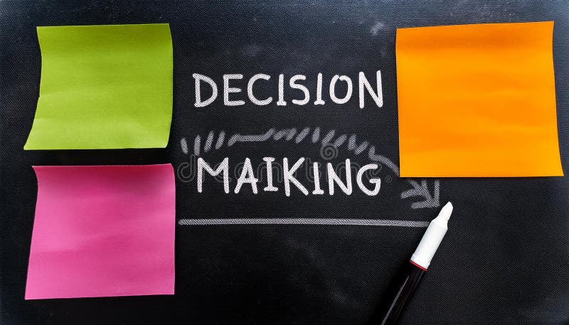 Decision Making Concept on Blackboard. Stock Photo - Image of personal ...