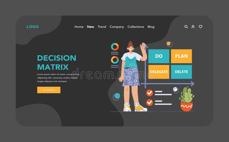 Decision-making Dark or Night Stock Vector - Illustration of future ...