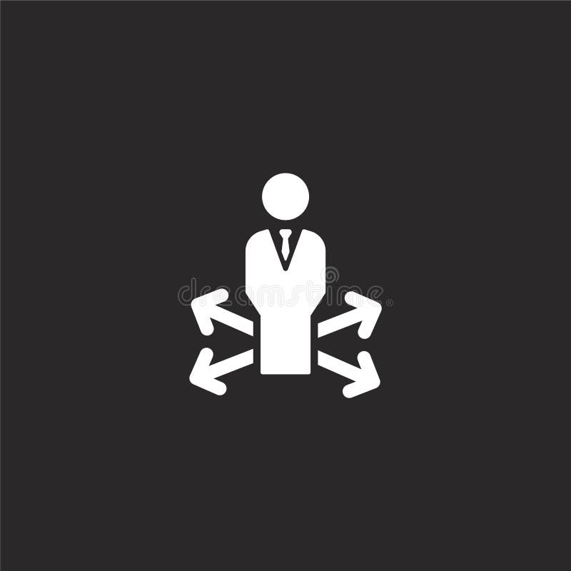 Decision Making Icon. Filled Decision Making Icon for Website Design ...