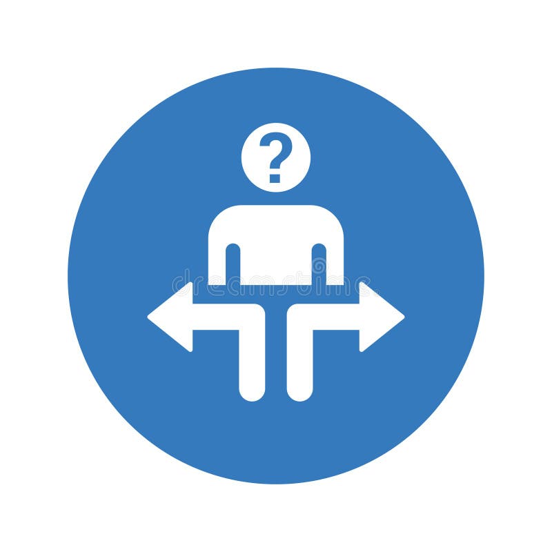 Decision Making icon stock illustration. Illustration of choose - 273347820