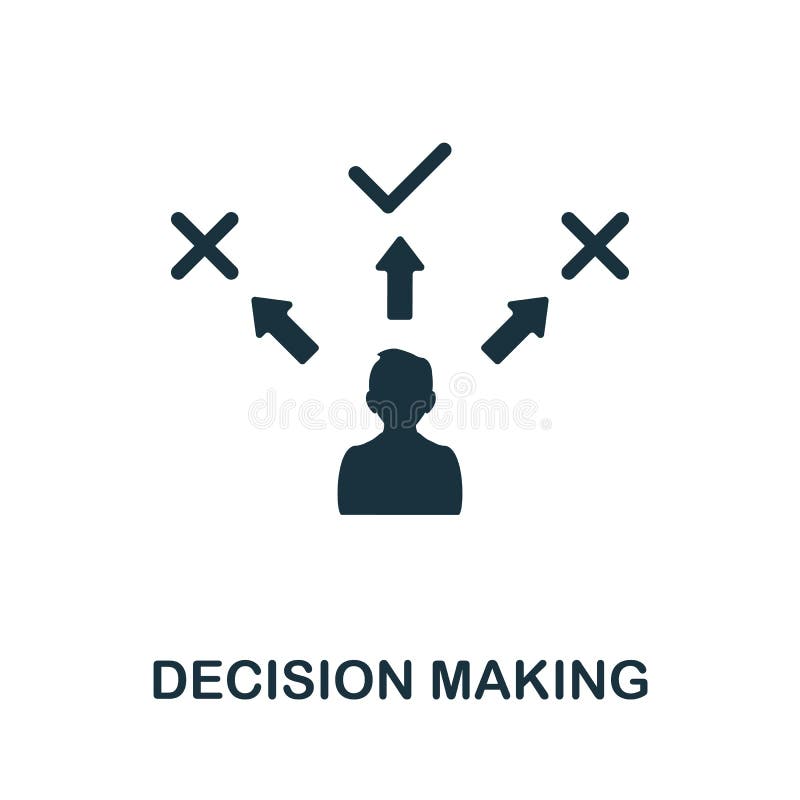 Decision Making Icon. Monochrome Simple Sign from Critical Thinking ...