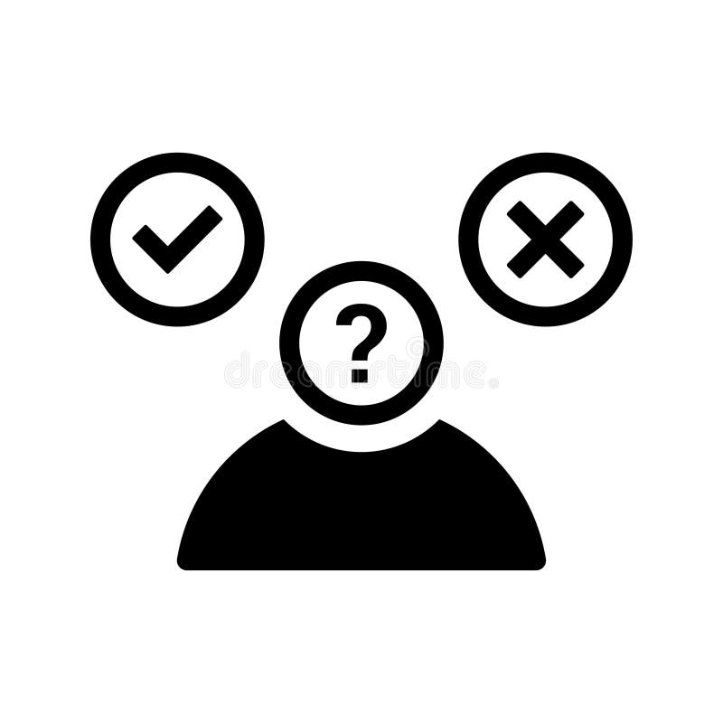 Decision Making icon stock vector. Illustration of human - 269753905