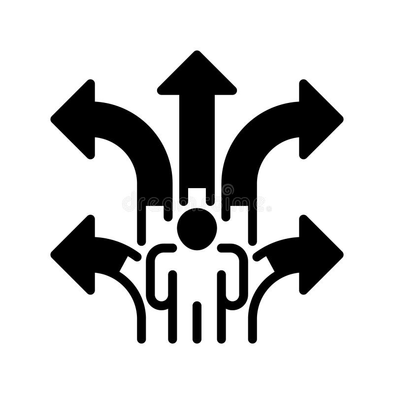 Decision Making Line Icon. Universal Creative Premium Symbol. Vector ...
