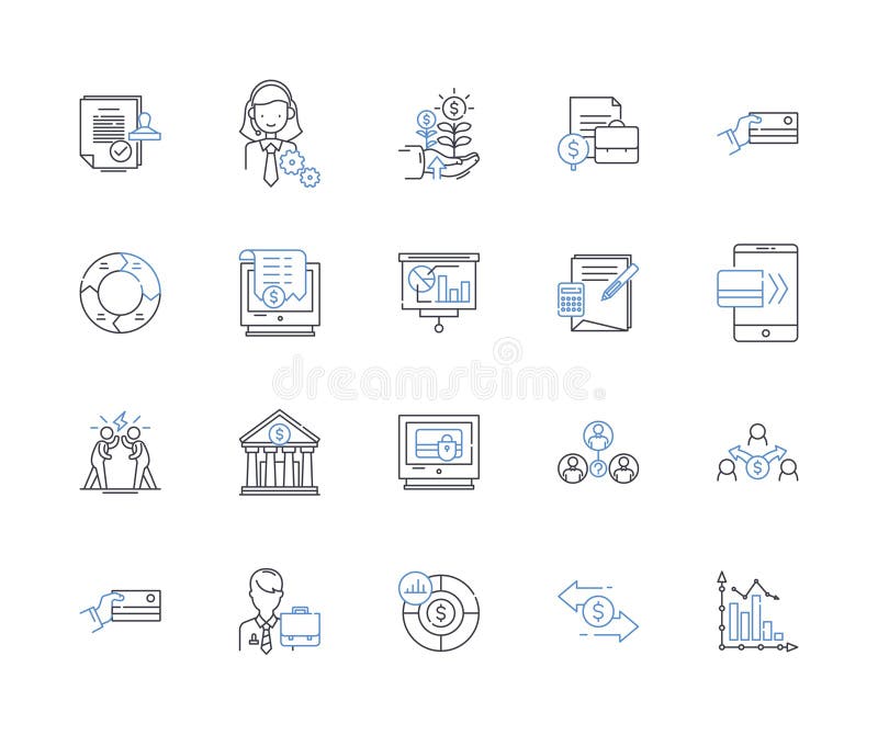 Decision Making Line Icons Collection. Options, Analysis, Judgment ...