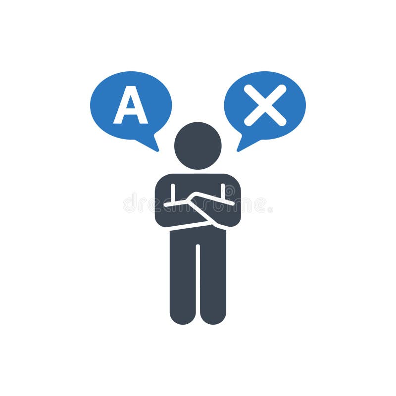 Decision Making Process Icon Stock Vector - Illustration of options ...