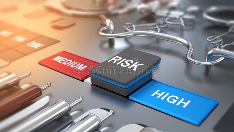 Decision Making Process, Risk Management. Button with the Word Risk ...