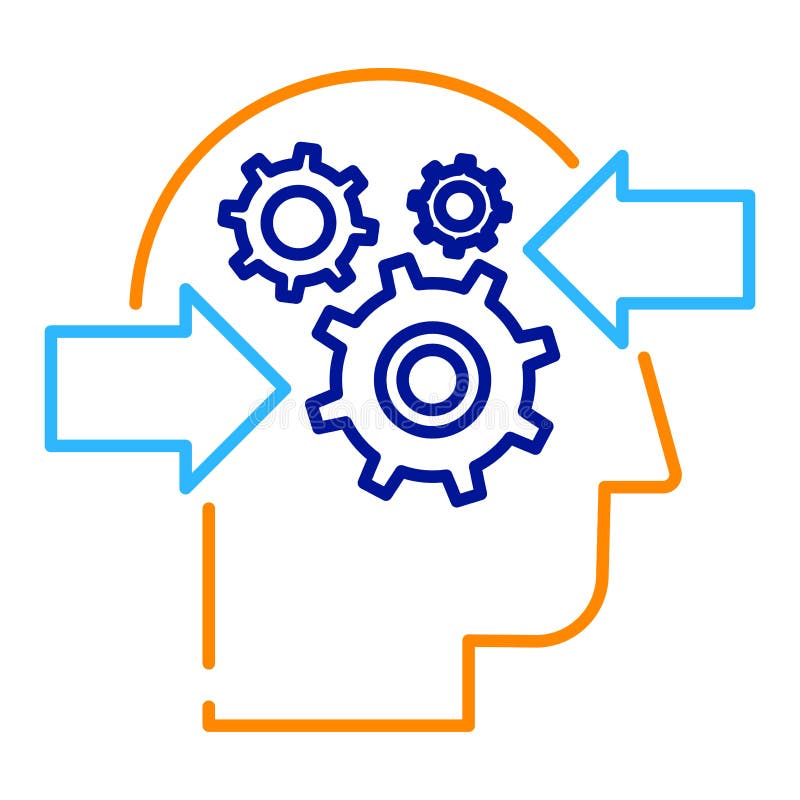 Decision Making Process Thin Line Vector Icon Stock Illustration ...