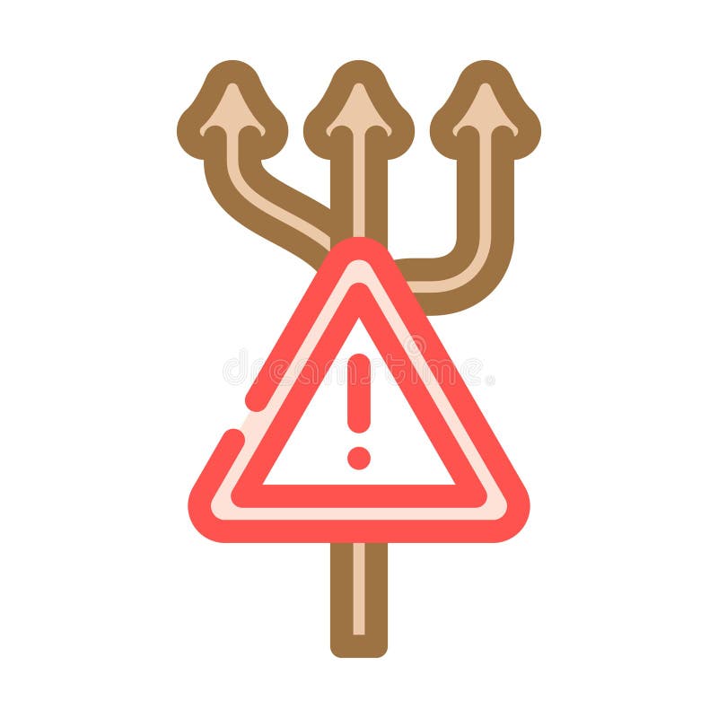 Decision Making Risk Color Icon Vector Illustration Stock Vector ...