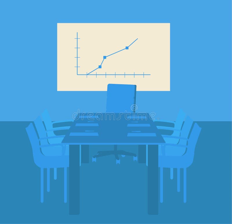 Decision-making Room. Working in an Office Stock Illustration ...