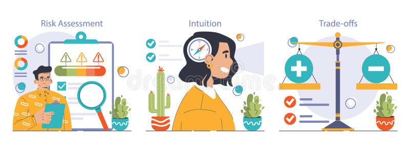 Decision-making Set. Strategic Thinking, Brainstorming and Solution ...