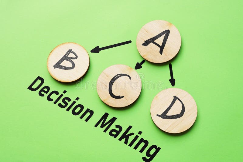 Decision Making is Shown Using the Text Stock Photo - Image of ...