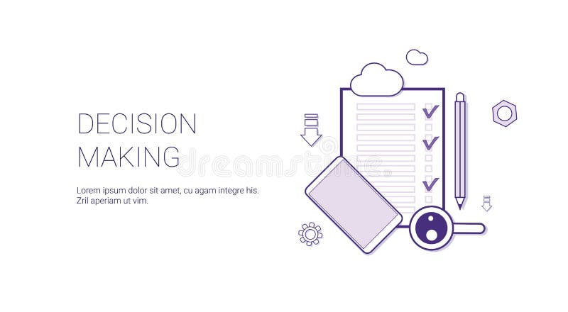 Decision Making Web Banner with Copy Space Business Management Concept ...