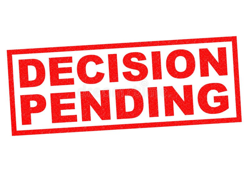 DECISION PENDING stock illustration. Illustration of apply - 88005162