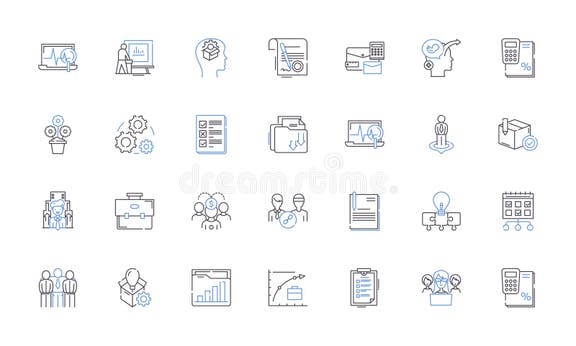Decision Science Line Icons Collection. Analytics, Data, Optimization ...